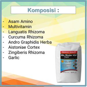 Jual New MIX MASTER PREMIX HGP 25 KG - Suplemen Pakan Herbal Pemacu ...