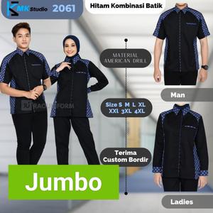 Jual Baju kerja ukuran jumbo/baju tangan pendek ukuran besar/kemeja ...