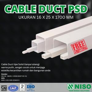 Jual NISO KABEL DUCT 16 X 25 1.7 METER /TRUNKING 16X25 DAK WIRING ...