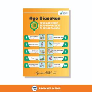 Jual Poster Kesehatan, Poster PHBS Rumah Tangga, Perilaku Hidup Bersih ...
