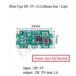Jual Kit Mini Ups Dc 5V 1A Baterai Lithium Ion Lipo 18650 Modul UPS DC ...