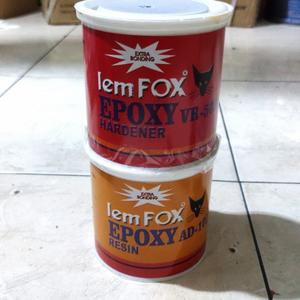 Jual Lem fox epoxy /untuk merekatkan material besi/logam, batu, karet ...