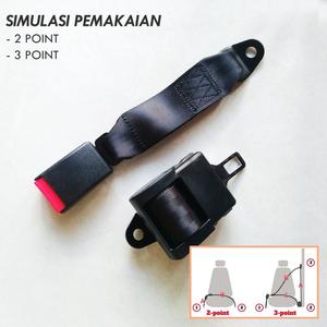 Jual Sabuk Pengaman Safety Seat Belt 2 Titik Otomatis Auto Mobil ...