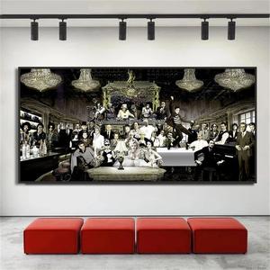 Jual New Film Aktor Terkenal Berkumpul Merayakan Poster Seni Dinding ...