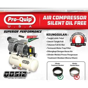 Jual PRO-QUIP QOS12 AIR COMPRESSOR 0.75HP MESIN KOMPRESOR tanpa oli QO ...