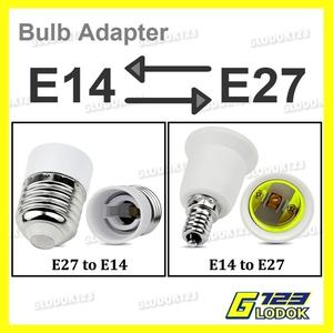 Jual Konverter Fitting Lampu E14 ke E27 Cap Lamp Light Converter ...