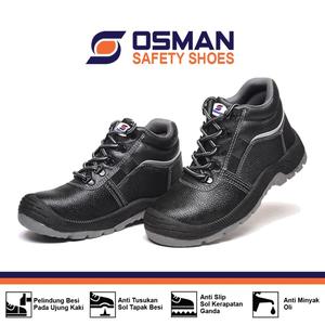 Jual Sepatu Safety Osman Safety Shoes Mid Cut Ujung Besi Tipe Os-Pug ...