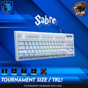 Jual Sades Sabre White TKL Membrane Gaming Keyboard - Kota Tangerang ...