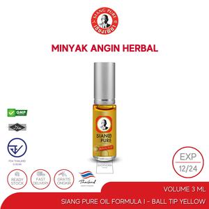 Jual Siang Pure Yellow Oil Ball Tip Roll On Formula 1 Volume 3 ml cc ...