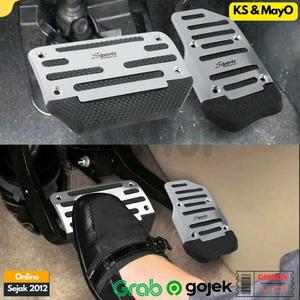 Jual Alas Pedal Alumunium Cover Gas Rem Mobil Otomatis Foot Pedal ...