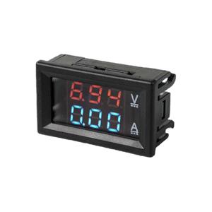 Jual Dual Combo Voltmeter Ammeter Volt Ampere Amper Meter LED DC 100V ...