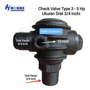 Jual Check Valve , Katup Satu Arah Kompresor 3 hp - 5 hp - Kab ...