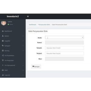 Jual New SOURCE CODE APLIKASI SISTEM INVENTORI MANAJEMEN STOCK BARANG ...