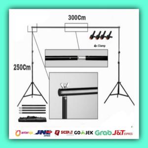 Jual Stand Tiang Background Tinggi 250cm x lebar 300cm Tiang Backdrop ...