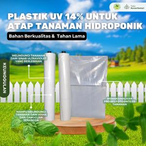 Jual AT1 Plastik UV 14% lebar 3 m untuk atap hidroponik dan atap ...