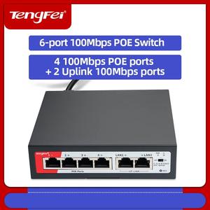 Jual SS TengFei POE Switch 6Port 100Mbps Switch 4 PoE2 UpLink With ...