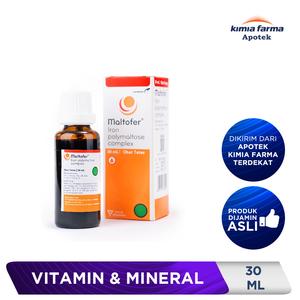 Promo MALTOFER DROP 30 ML / SUPLEMEN PENAMBAH DARAH / KIMIA FARMA ...