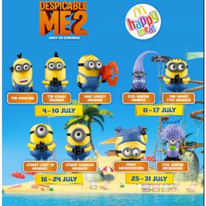 Jual DM2 Mainan Anak Hadiah Happy Meal Meals McD McDonald McDonalds Minions Minion Movie ...