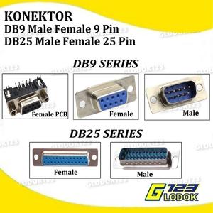 Jual Konektor DB9 DB25 DB 9 25 Pin Male Female PCB Socket RS232 Serial Port - DB9 Cewek Lurus ...