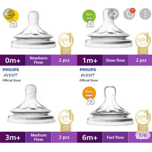 Jual NIPPLE NATURAL AVENT PHILIP, DOT NIPPLE BOTOL SUSU PHILIP AVENT ...