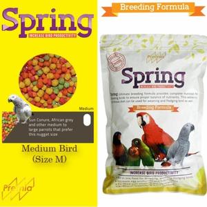 Jual SPRING M 800gr PARROTS BREEDING FORMULA ALL IN ONE BLEND PELET ...