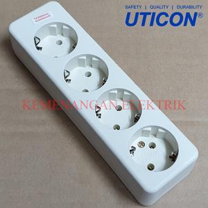 Jual STOP KONTAK ARDE 4 LUBANG UTICON ST-148 / COLOKAN LISTRIK 4 LOBANG UTICON ST148 ST 148 ...
