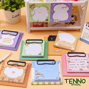 Promo TENNO Stick Note Free Clipboard Lucu Karakter Berwarna Memo Pad ...
