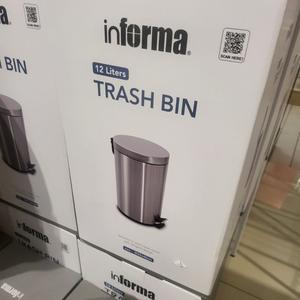 Jual Laris KRISBOW Pedal Bin 12 Liter, Tempat sampah injak kaki Stainless Steel - Jakarta Barat ...