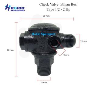Jual Check Valve Atau One Way Kompresor Angin Type 1/2 Hp - 2 HP Bahan ...
