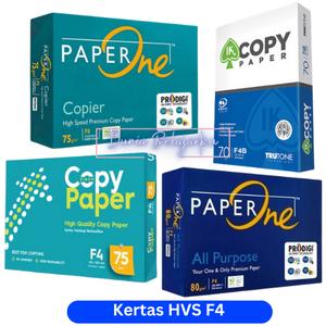 Jual Kertas HVS F4 75gr Copy Paper / 1 RIM 500 Lembar / HVS F4 Murah ...