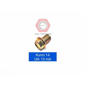 Jual Produk Baut Tap tutup Oli bawah suzuki Satria M12 kunci 14 12mm ...