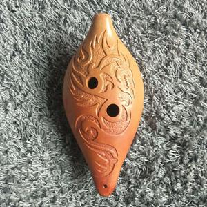 Jual Pottery Triple Ocarina Orff Instruments 10 Holes Ocarina of Time ...