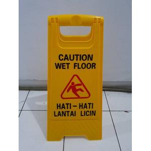 Jual Rambu Plang Caution Wet Floor Awas Lantai Licin Bahan Kokoh ...