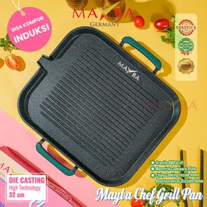 Jual Alat Pemanggang Tebal CHEF GRILL MAYBA Panci Panggang Barbecue ...