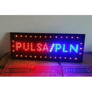 Jual BERKUALITAS papan tulisan lampu led / led sign pulsa & pln ...