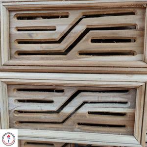 Jual Loster Kayu Jati Jepara Motif Garis Minimalis Ventilasi Kusen ...