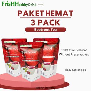 Jual Beetroot Tea Paket Hemat 3 Pack - SI PENAMBAH DARAH - MENGONTROL ...