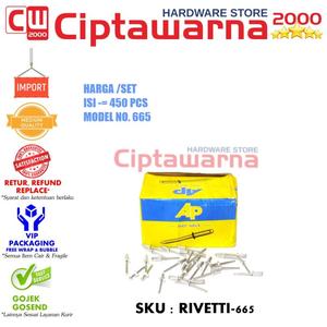 Jual Paku rivet rifet tipe 665 paku tembak keling Besi Aluminium Baja ...