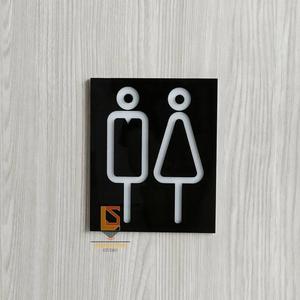 Jual Pecah Harga Toilet Sign Board Akrilik 2 Layer | Papan Toilet Font ...