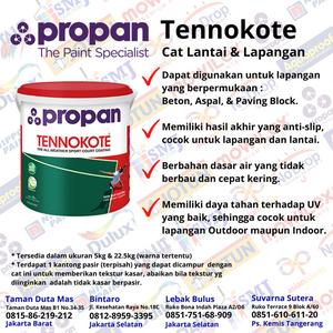 Jual Miliki Propan Tennokote Cat Lapangan Tennis Paving Block 1 Kg ...
