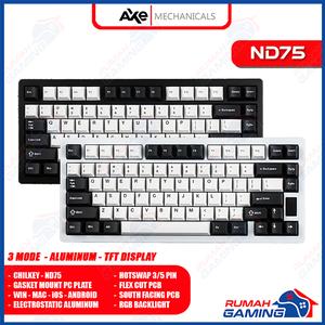 Jual MECHANICAL KEYBOARD - CHILKEY ND75 - 75% - Aluminum - TFT Display - South Face RGB - BLACK ...