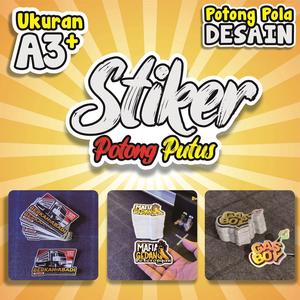 Jual Stiker Potong Putus / Stiker Die Cut Custom Desain Custom Ukuran ...