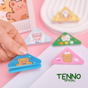 Jual TENNO Paper Clip Penjepit Klip Segitiga Untuk Sudut Kertas Buku ...