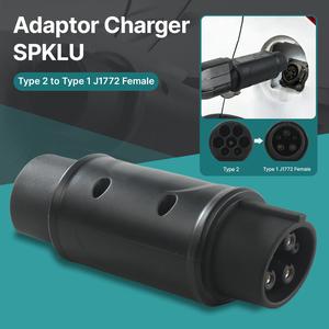 Jual Feyree Adaptor Charger SPKLU Mobil Listrik Type 2 to Type 1 J1772 ...