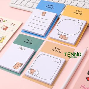 Promo TENNO Sticky Notes Memo Isi 30 Lembar Kertas Penanda Buku Catatan ...
