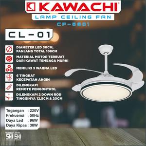 Jual Kipas Angin Lampu Gantung Plafon Kawachi Lamp Ceiling Fan CF 5601 ...