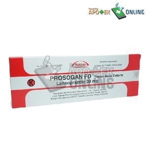 Jual PROSOGAN FD 30 MG STRIP 14 TABLET / LANSOPRAZOLE 30 MG - Kota ...