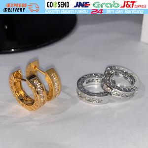 Jual Anting Wanita Titanium Motif Kristal Anti Karat Fashion Korea ...