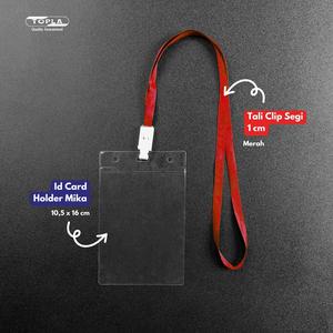 Jual 10 Pcs Name Tag Panitia / 1 Set Name Tag + Tali / ID Card Mika ...