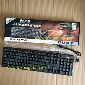 Jual Termurah Keyboard USB Standard PC Komputer M-TECH STK~01 Ergonomic ...